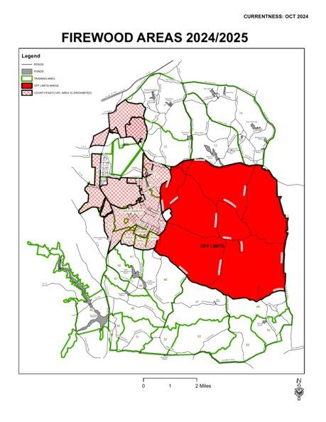 Fort Barfoot Firewood Areas Map by iSportsman | Avenza Maps