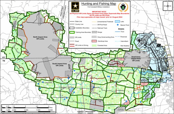 Fort Campbell Hunting and Fishing Map by iSportsman | Avenza Maps