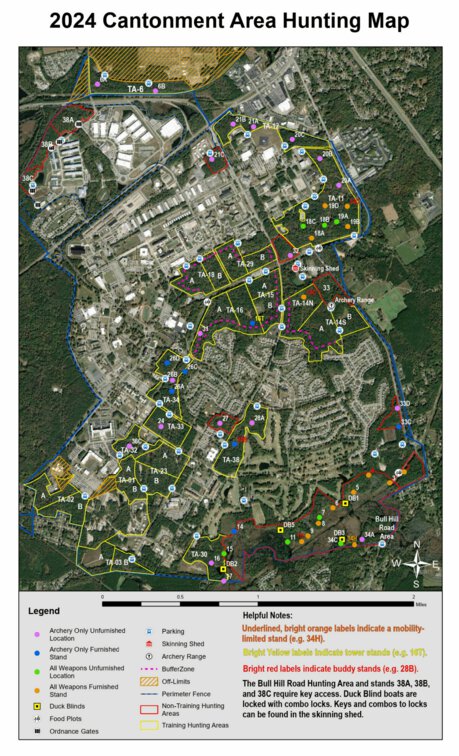 Fort Gregg-Adams 2024 Cantonment Area Hunting Map by iSportsman ...
