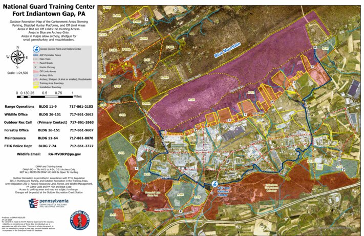 Fort Indiantown Gap Outdoor Recreation Map by iSportsman | Avenza Maps