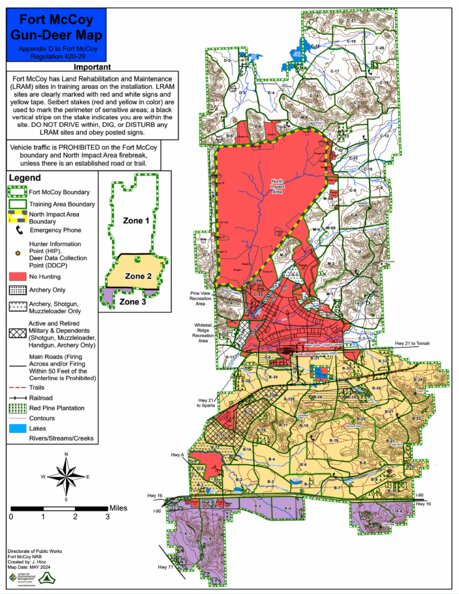 Fort McCoy Gun-Deer Hunting Map by iSportsman | Avenza Maps