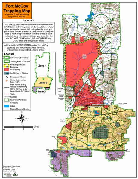 Fort McCoy Trapping Map by iSportsman | Avenza Maps