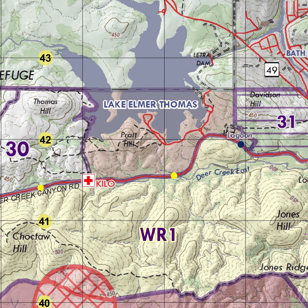 Fort Sill Natural Resources Sportsmen Services Recreation Map by ...