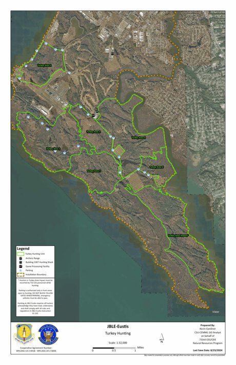 JBLE Turkey Hunting Map by iSportsman | Avenza Maps