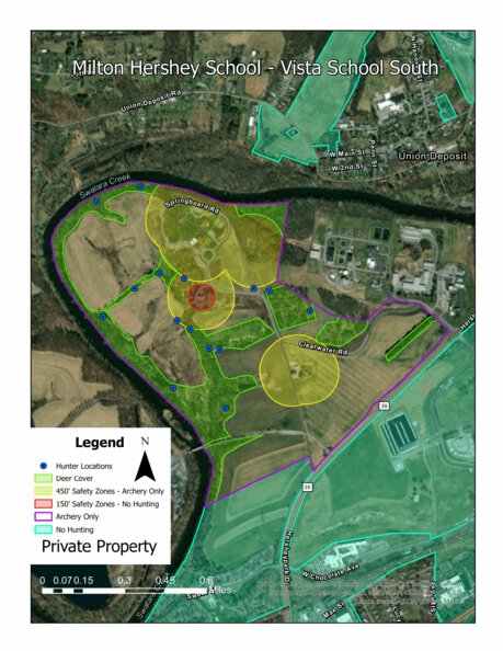 Milton Hershey School Vista School South Map by iSportsman | Avenza Maps