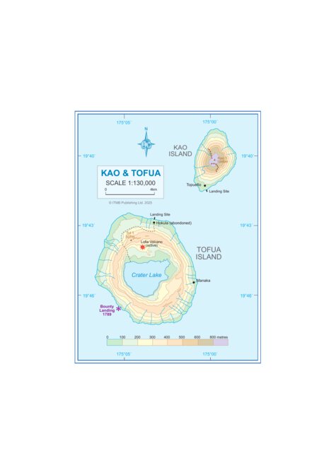 Koa & Tofua Islands (Tonga) 1:129,000 - ITMB Map by ITMB Publishing Ltd ...