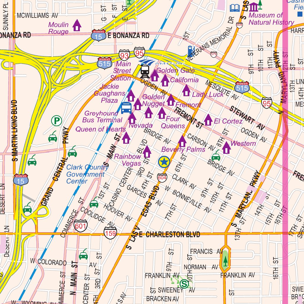 Las Vegas - 1:40,000 - ITMB Map by ITMB Publishing Ltd. | Avenza Maps