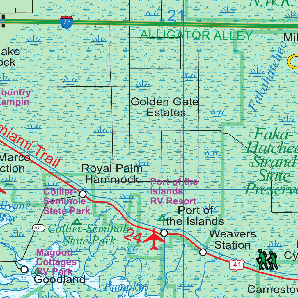 Southern Florida 1:400,000 - ITMB Map by ITMB Publishing Ltd. | Avenza Maps