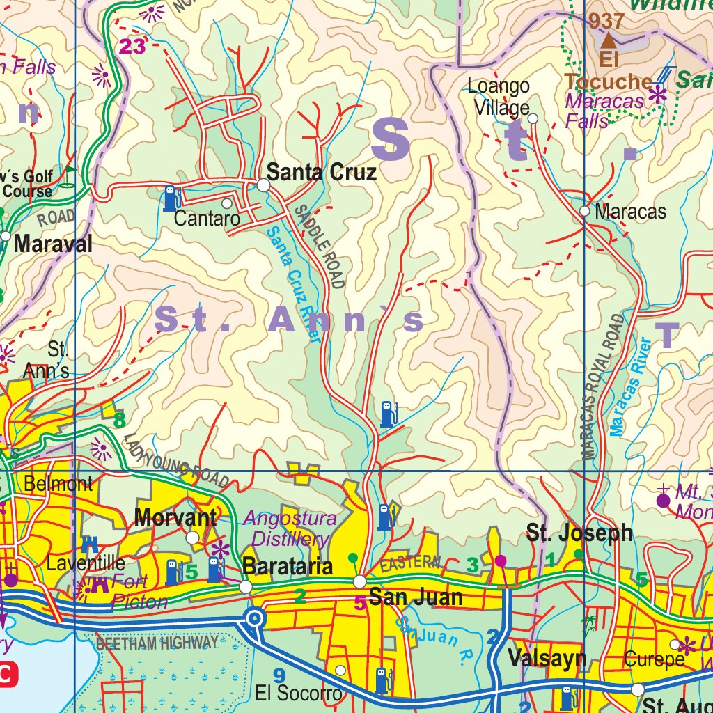 Trinidad 1:168,000 - ITMB Map by ITMB Publishing Ltd. | Avenza Maps