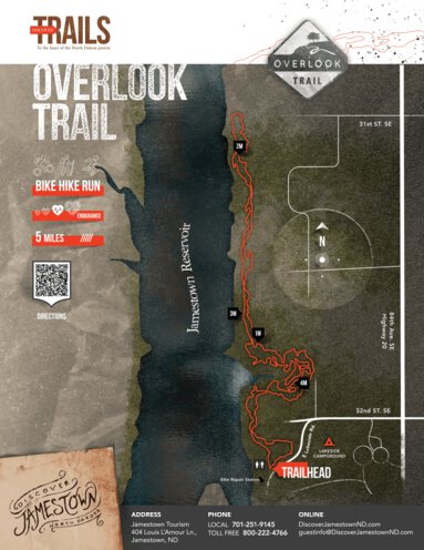 Overlook Trail Map by Jamestown Tourism | Avenza Maps