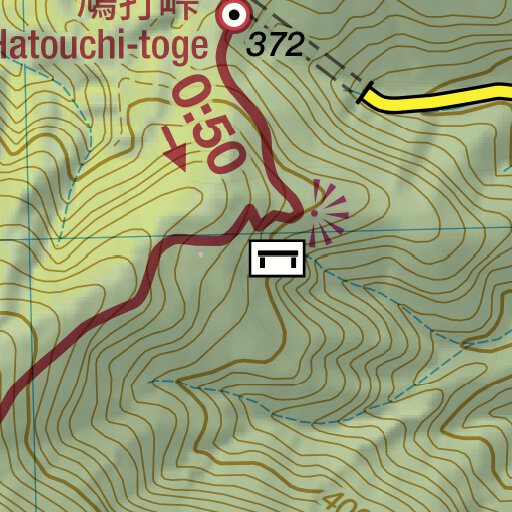 Daigo-yama 醍醐山 Hiking Map (Chubu, Japan) 1:15,000 by Japanwilds.org ...