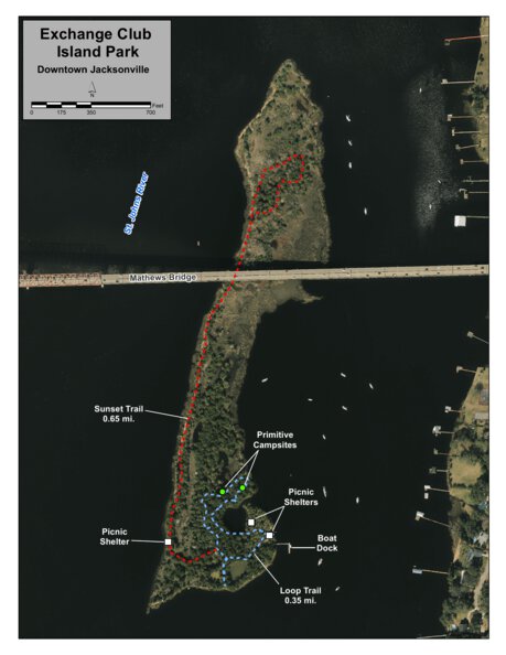 Exchange Club Island Park Map by JaxParks | Avenza Maps