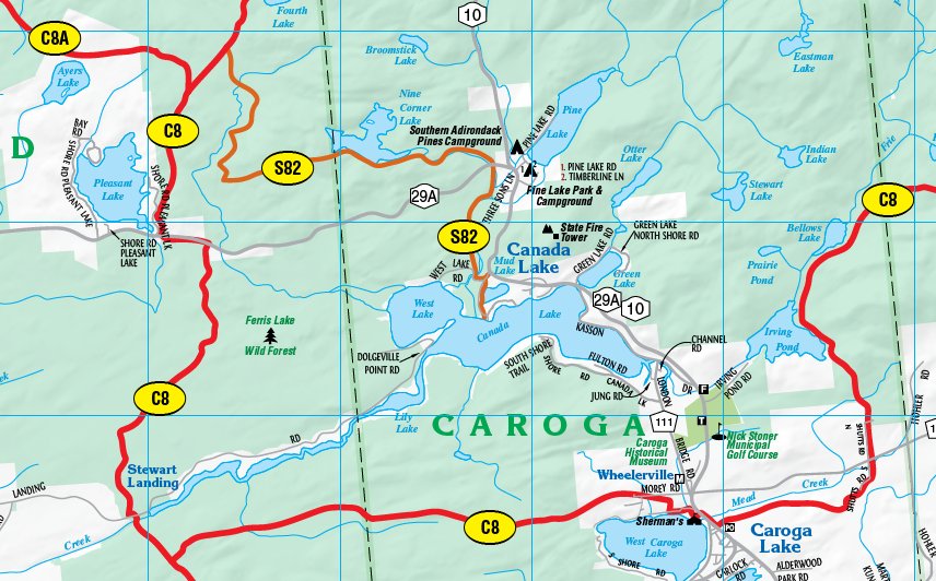 Fulton-Montgomery NY Snowmobile Trails Map by JIMAPCO | Avenza Maps