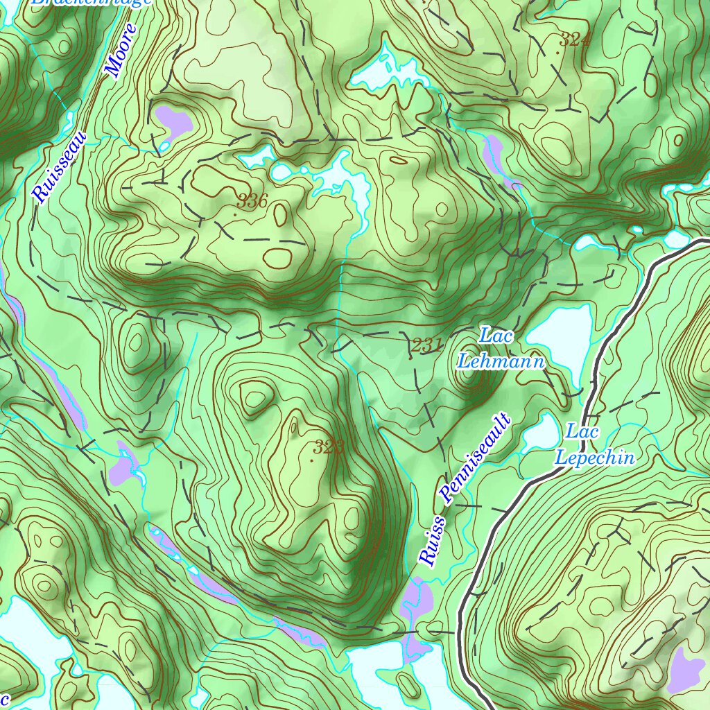 Rivière Dumoine (sentier Tote) - Dumoine River (Tote trail) Map by JLC ...