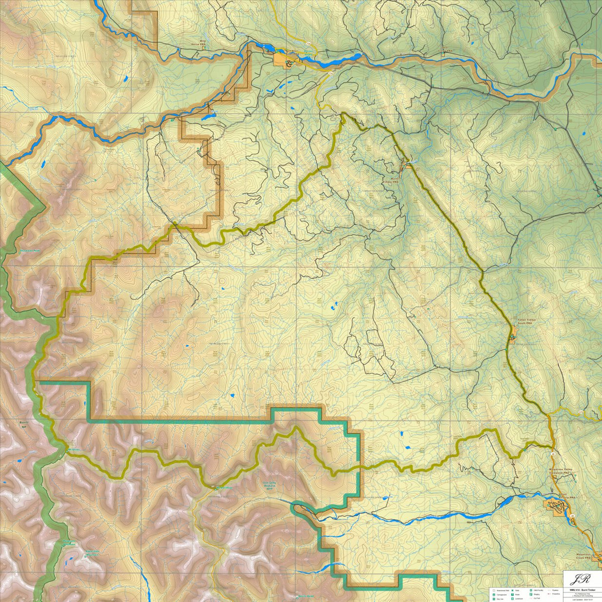WMU 414 Burnt Timber Map by Juan Roubaud GIS Consulting | Avenza Maps