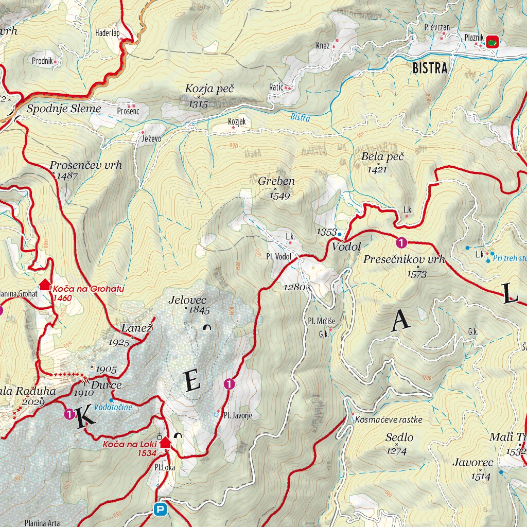 Kamniško-Savinjske Alpe in Koroška 1 : 40 000 Kartografija Map by ...
