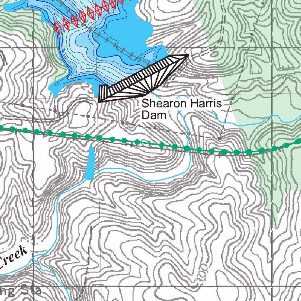 Shearon Harris Reservoir Map by Kingfisher Maps, Inc. | Avenza Maps