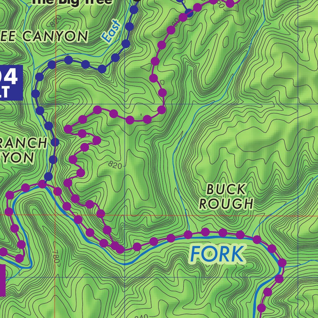 Sipsey Wilderness - Bankhead National Forest Map by Kingfisher Maps ...