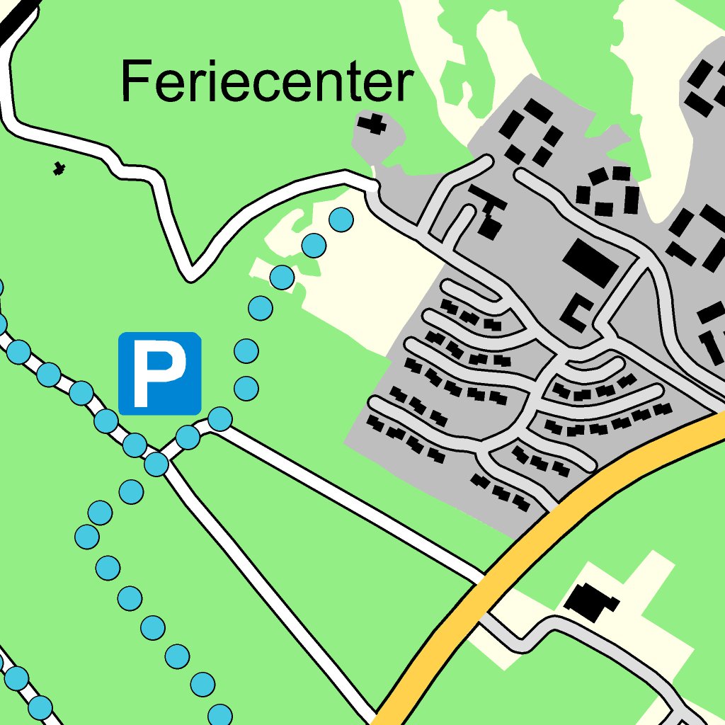MTB-ruter i GjernBakker, 1:15000 Map by KLT | Avenza Maps