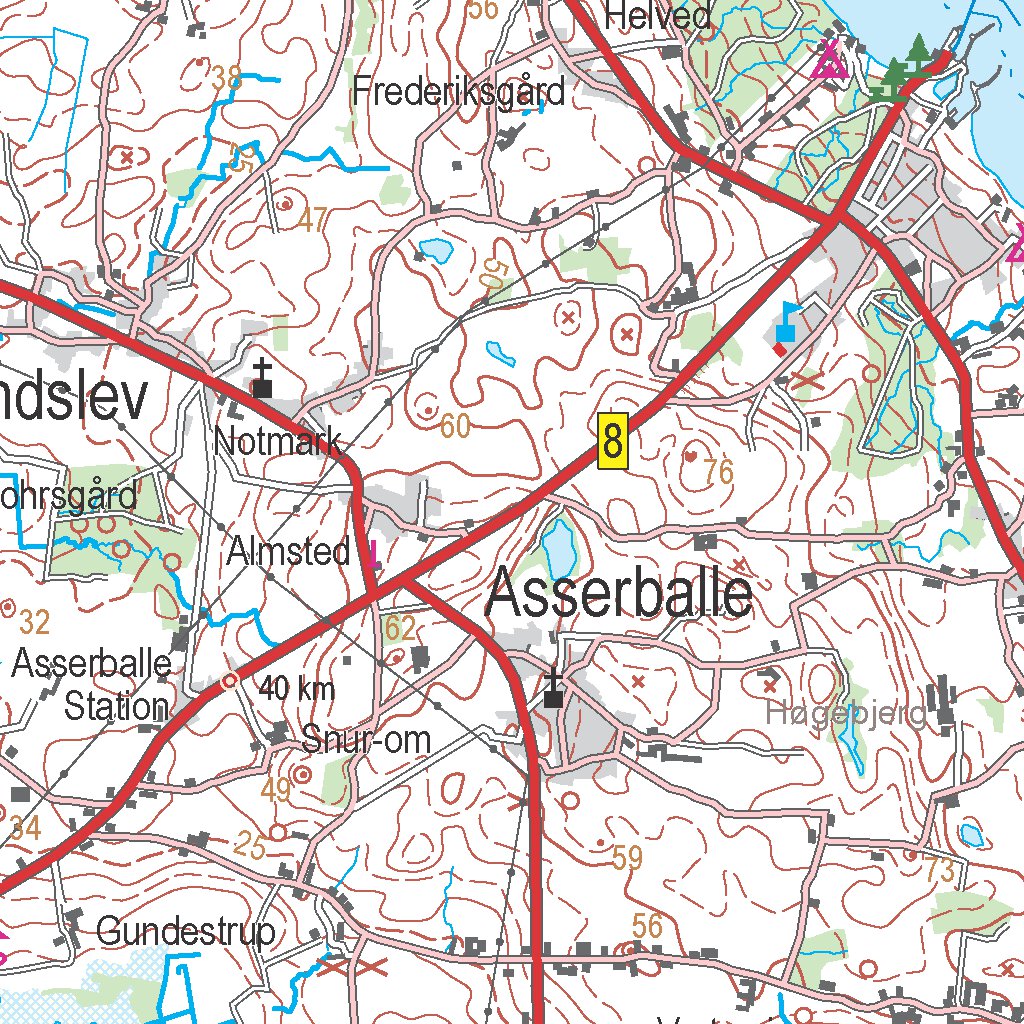 Aabenraa (1:100,000 scale) Map by Kortforsyningen | Avenza Maps