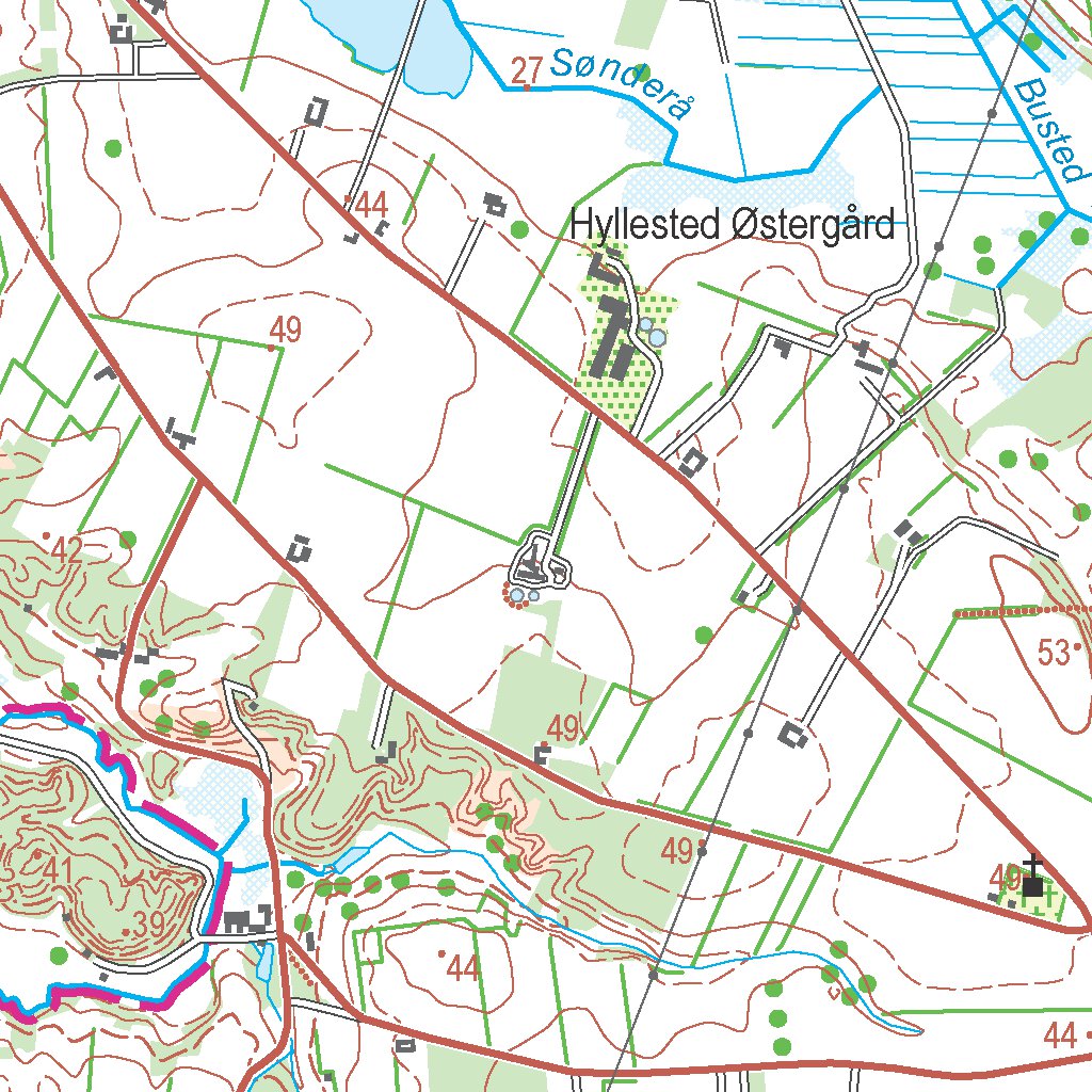 Aars (1:50,000 scale) Map by Kortforsyningen | Avenza Maps