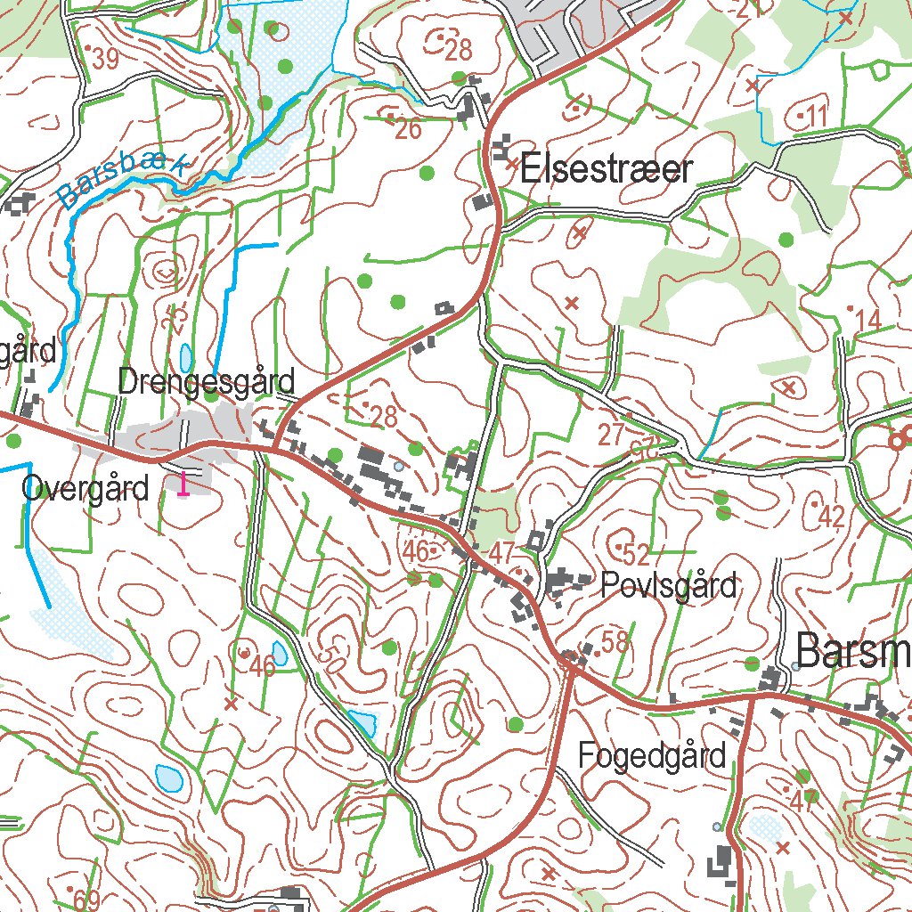 Barsø (1:50,000 scale) Map by Kortforsyningen | Avenza Maps