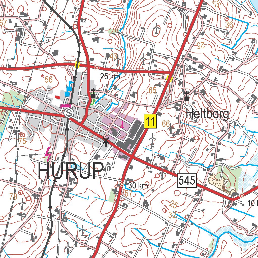 Bedsted Thy (1:100,000 scale) Map by Kortforsyningen | Avenza Maps