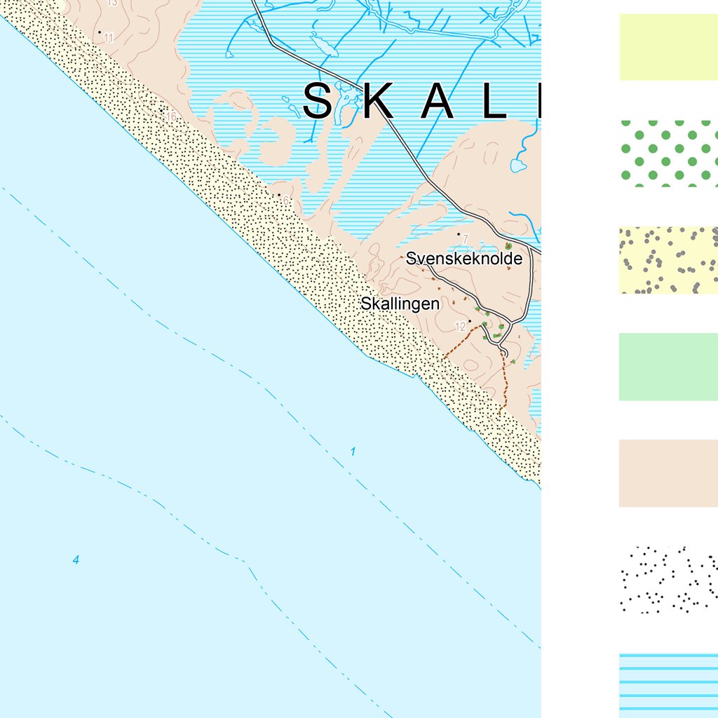 Blåvand (1:25,000 scale) Map by Kortforsyningen | Avenza Maps