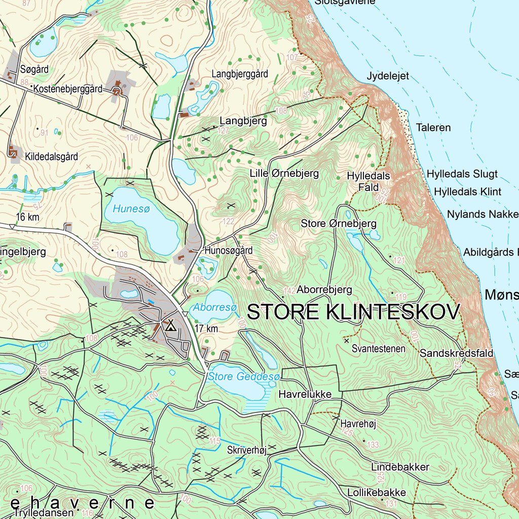 Borre 1 (1:25,000 scale) Map by Kortforsyningen | Avenza Maps