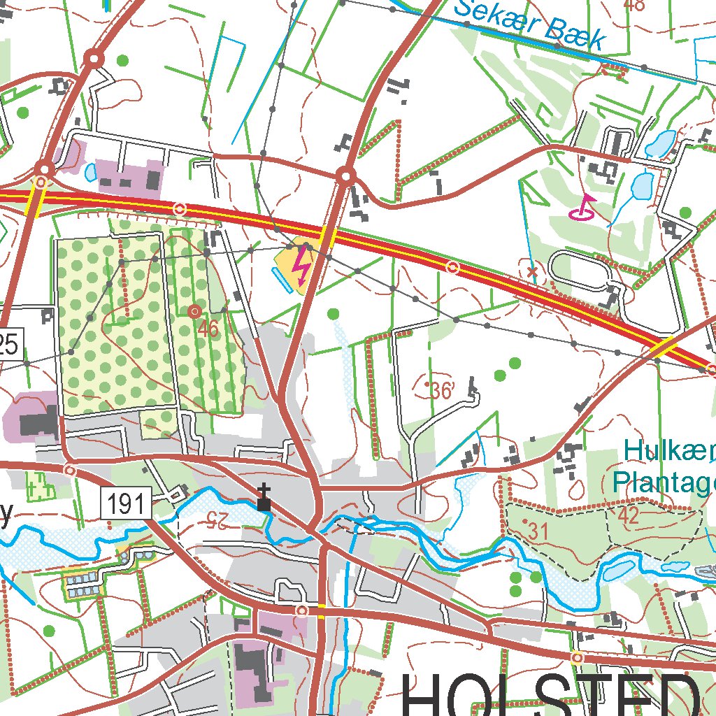 Bramming (1:50,000 scale) Map by Kortforsyningen | Avenza Maps