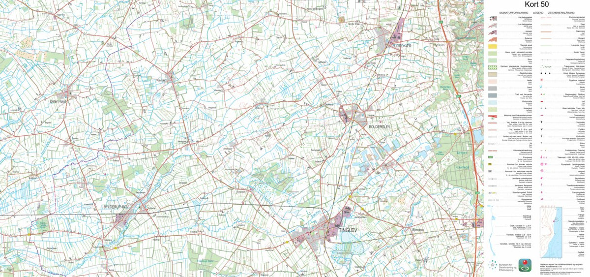 Bylderup-Bov (1:50,000 scale) Map by Kortforsyningen | Avenza Maps