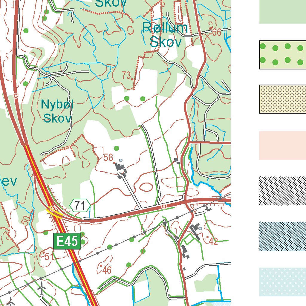 Bylderup-Bov (1:50,000 scale) Map by Kortforsyningen | Avenza Maps