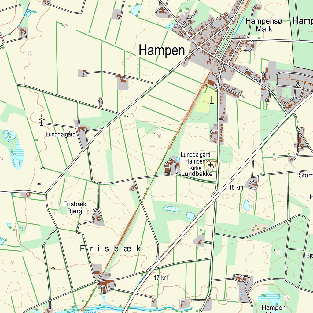 Ejstrupholm (1:25,000 scale) Map by Kortforsyningen | Avenza Maps