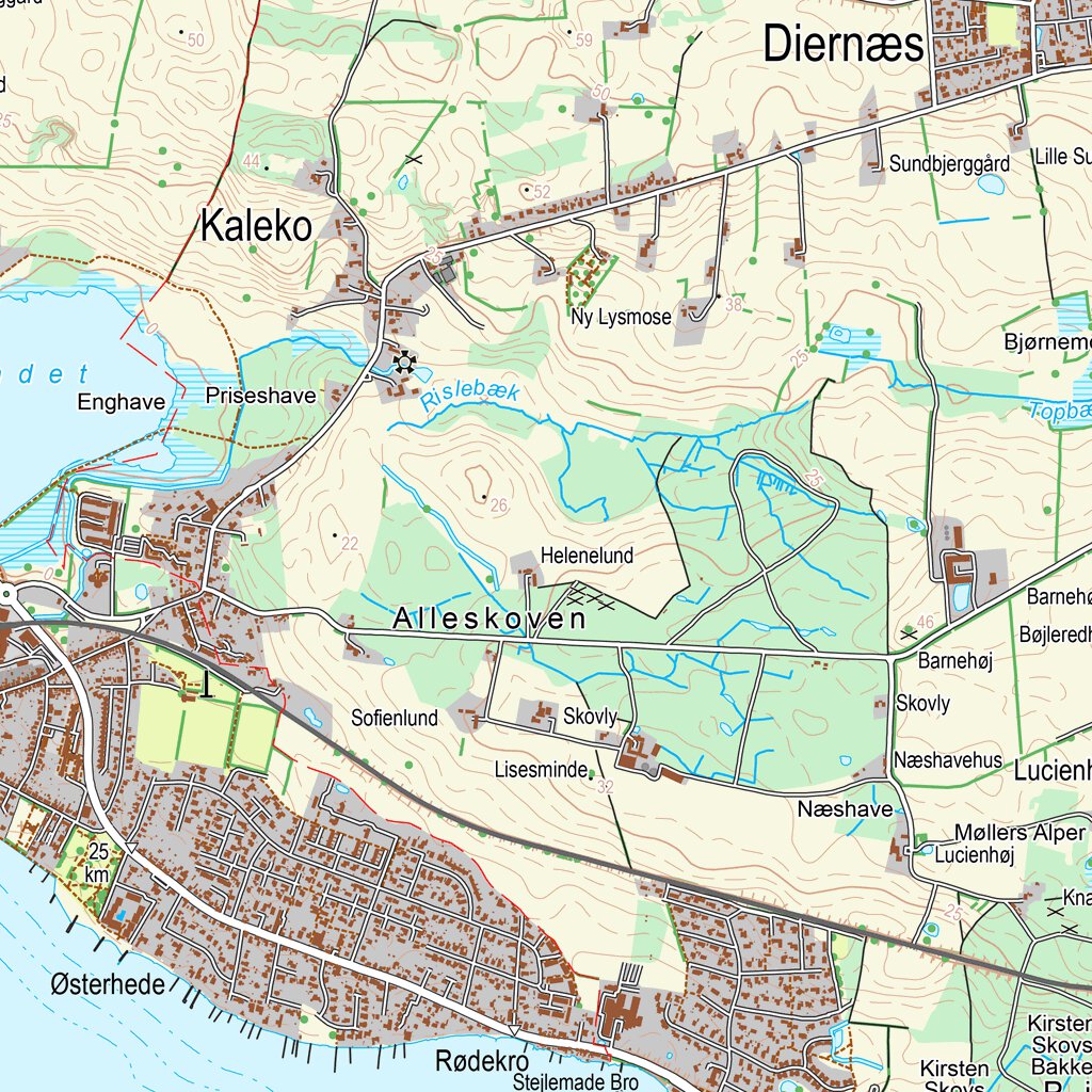 Faaborg (1:25,000 scale) Map by Kortforsyningen | Avenza Maps