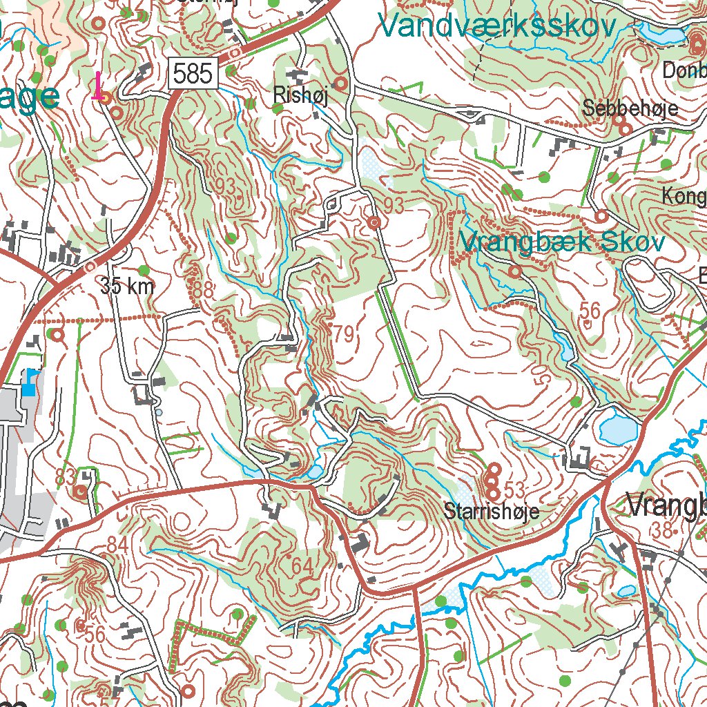 Frederikshavn (1:50,000 scale) Map by Kortforsyningen | Avenza Maps