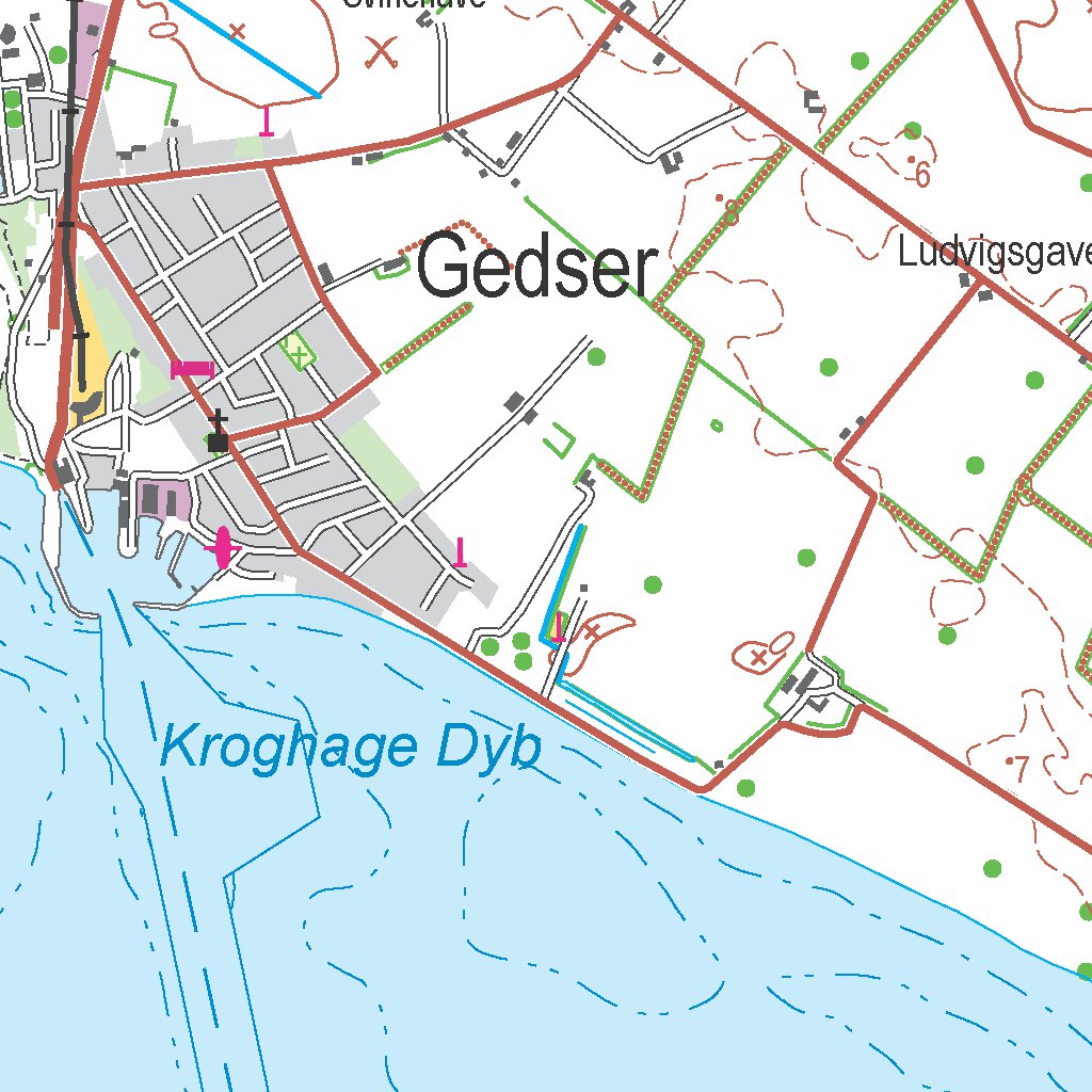 Gedser (1:50,000 scale) Map by Kortforsyningen | Avenza Maps