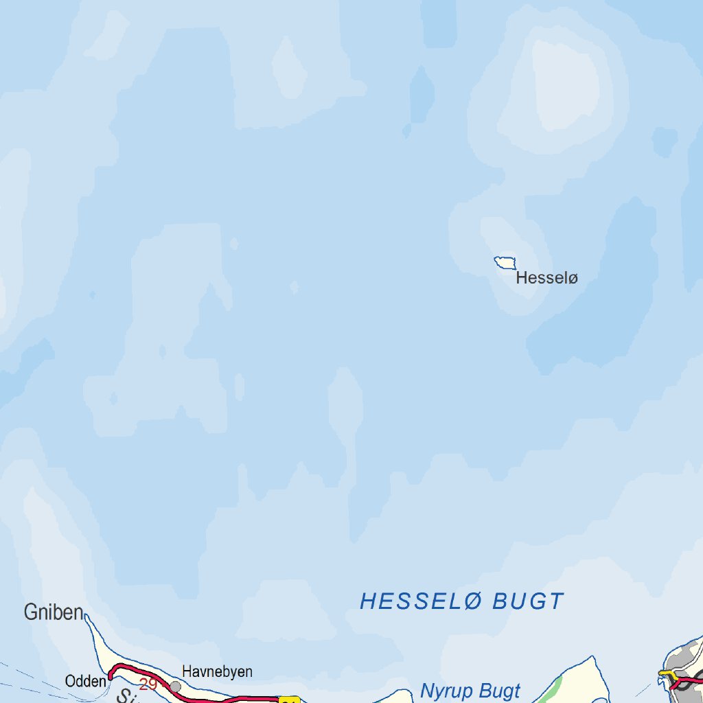 General Map of Denmark (1:500,000) by Kortforsyningen | Avenza Maps