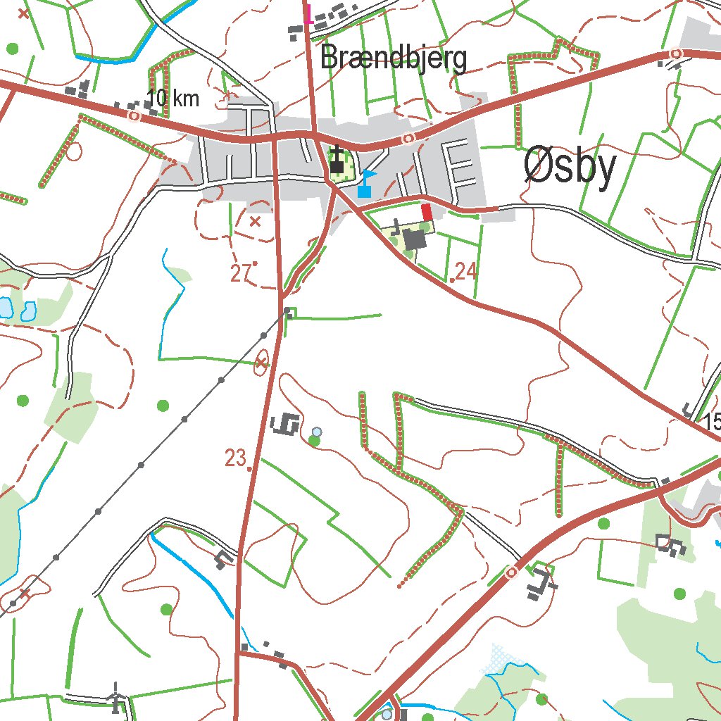 Haderslev (1:50,000 scale) Map by Kortforsyningen | Avenza Maps