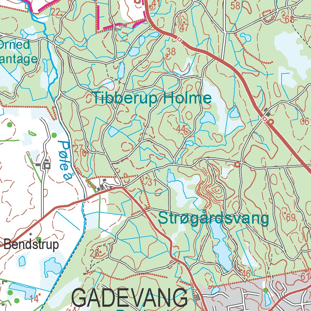 Helsinge (1:50,000 scale) Map by Kortforsyningen | Avenza Maps