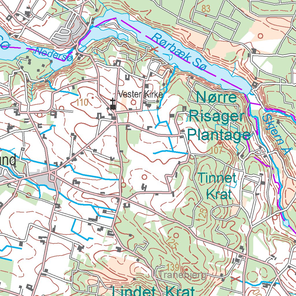 Herning (1:100,000 scale) Map by Kortforsyningen | Avenza Maps
