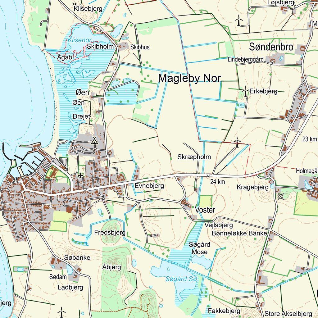 Humble (1:25,000 scale) Map by Kortforsyningen | Avenza Maps
