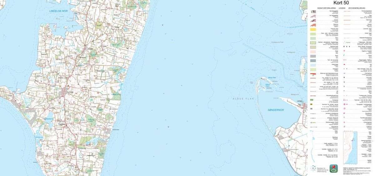 Humble (1:50,000 scale) Map by Kortforsyningen | Avenza Maps