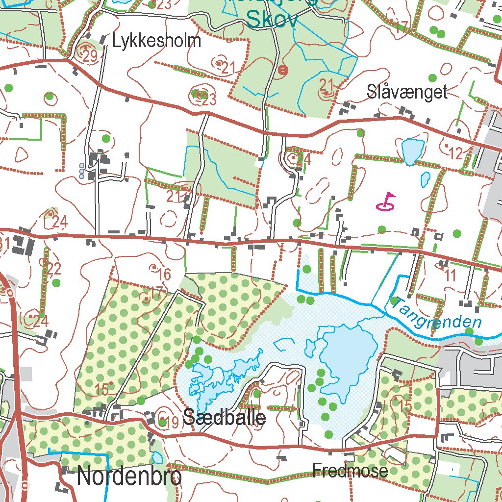 Humble (1:50,000 scale) Map by Kortforsyningen | Avenza Maps