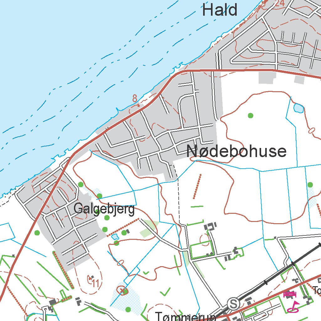 Hundested 1 (1:50,000 scale) Map by Kortforsyningen | Avenza Maps