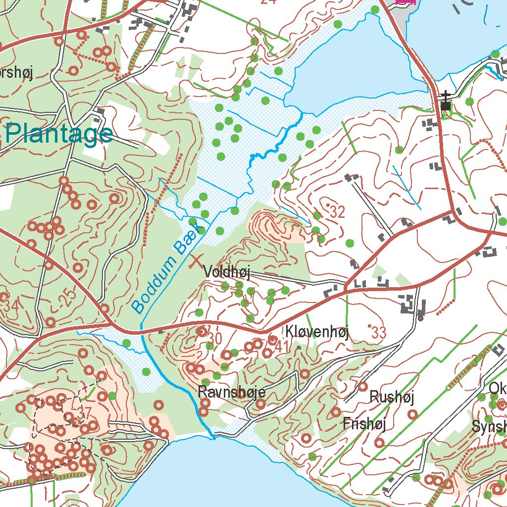 Hurup Thy (1:50,000 scale) Map by Kortforsyningen | Avenza Maps