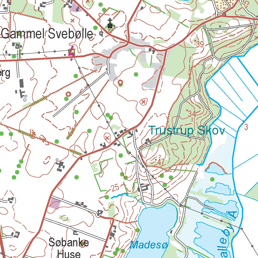 Kalundborg 1 (1:50,000 scale) Map by Kortforsyningen | Avenza Maps