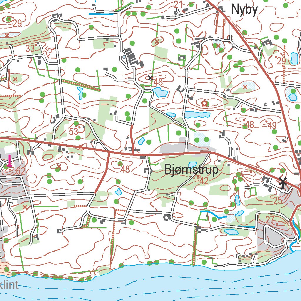 Kalundborg 2 (1:50,000 scale) Map by Kortforsyningen | Avenza Maps