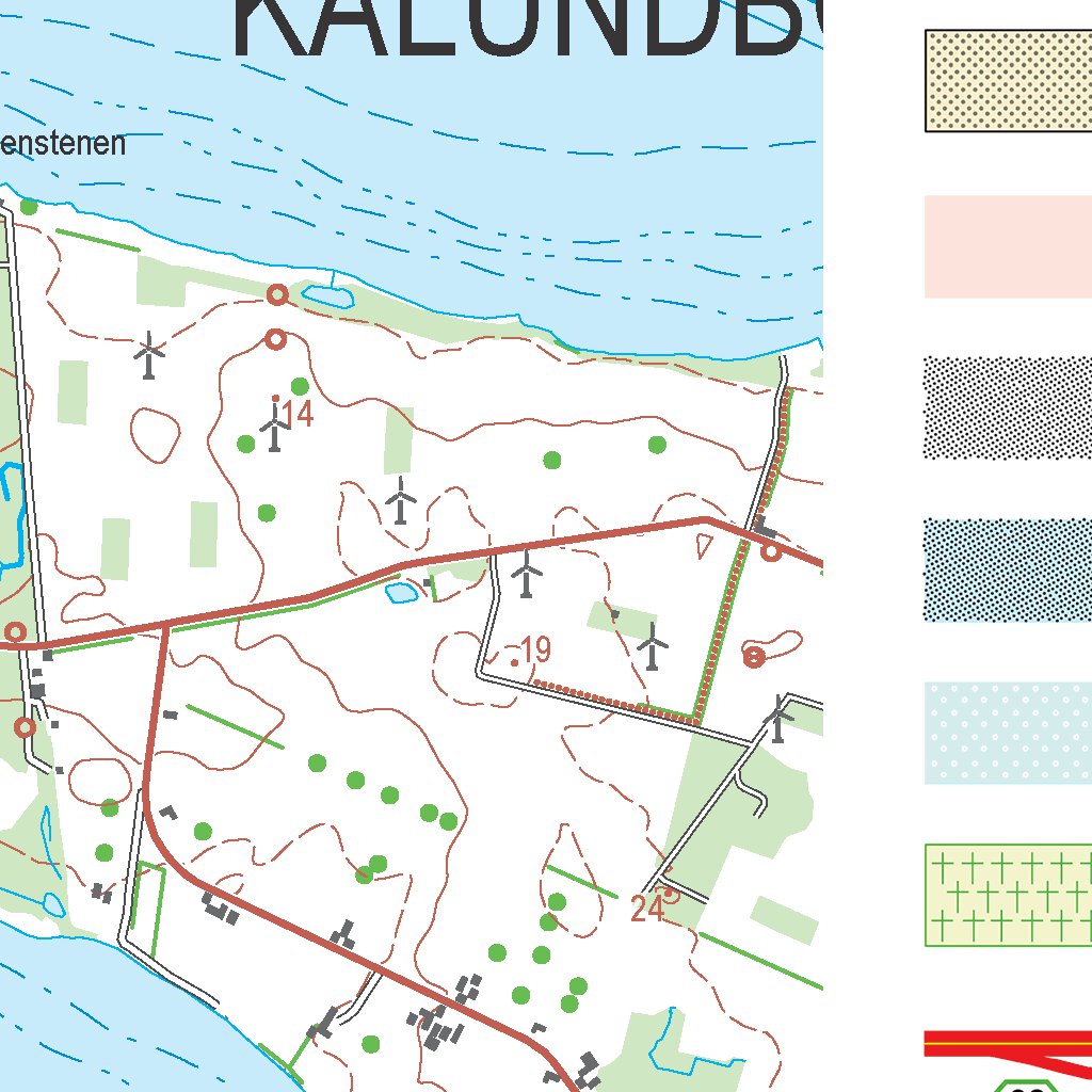 Kalundborg 3 (1:50,000 scale) Map by Kortforsyningen | Avenza Maps