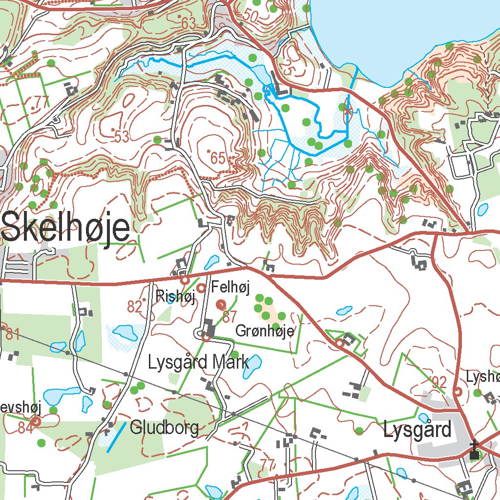Karup J (1:50,000 scale) Map by Kortforsyningen | Avenza Maps