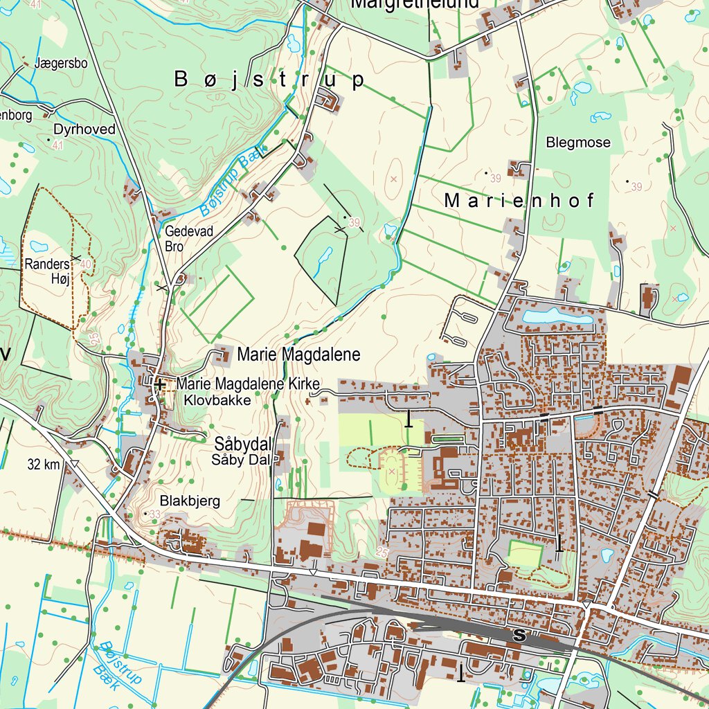 Kolind (1:25,000 scale) Map by Kortforsyningen | Avenza Maps